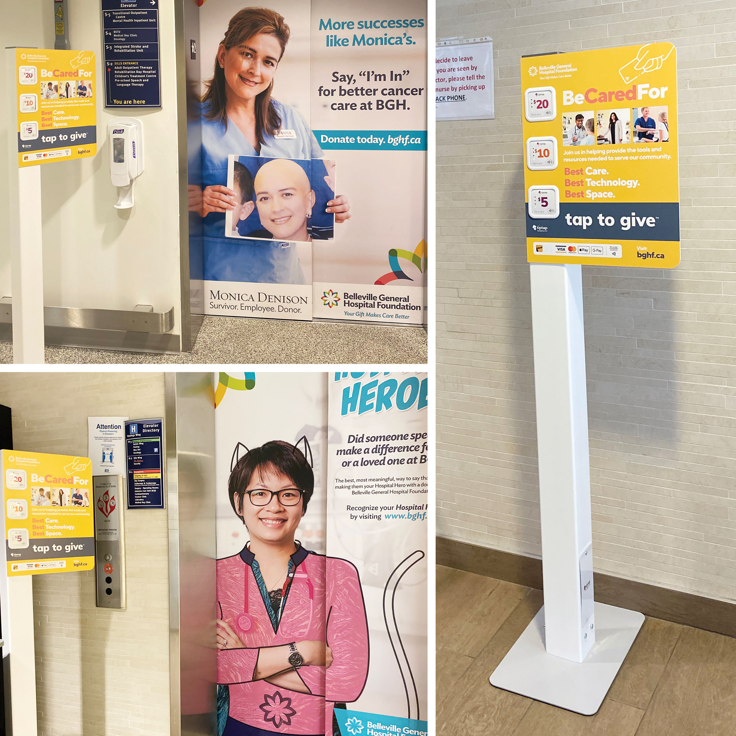Check out our "Tap to Give" stands around BGH - Belleville General ...