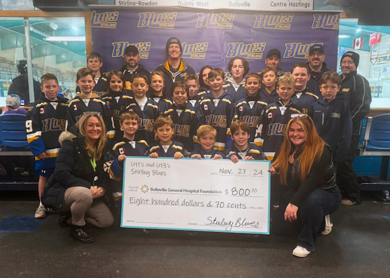 Stirling Minor Hockey Teams help raise funds for Cancer Care ...